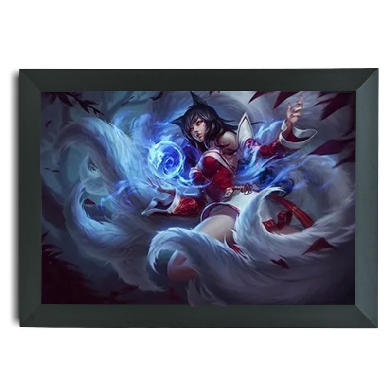 Quadro League Of Legends Lol Ahri Poster Moldurado | Shopee Brasil