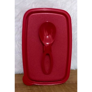 Tupperware Modular com colher 850 ml Vermelho | Shopee Brasil
