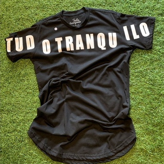 CAMISA TUDO TRANQUILO PRETA ( P ) | Shopee Brasil