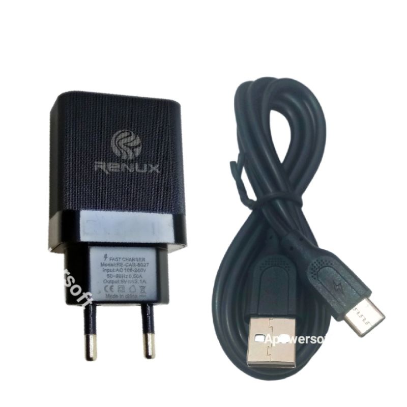 Carregador completo Turbo 3.1A com cabo Turbo Tipo-C ou micro usb(V8 ...