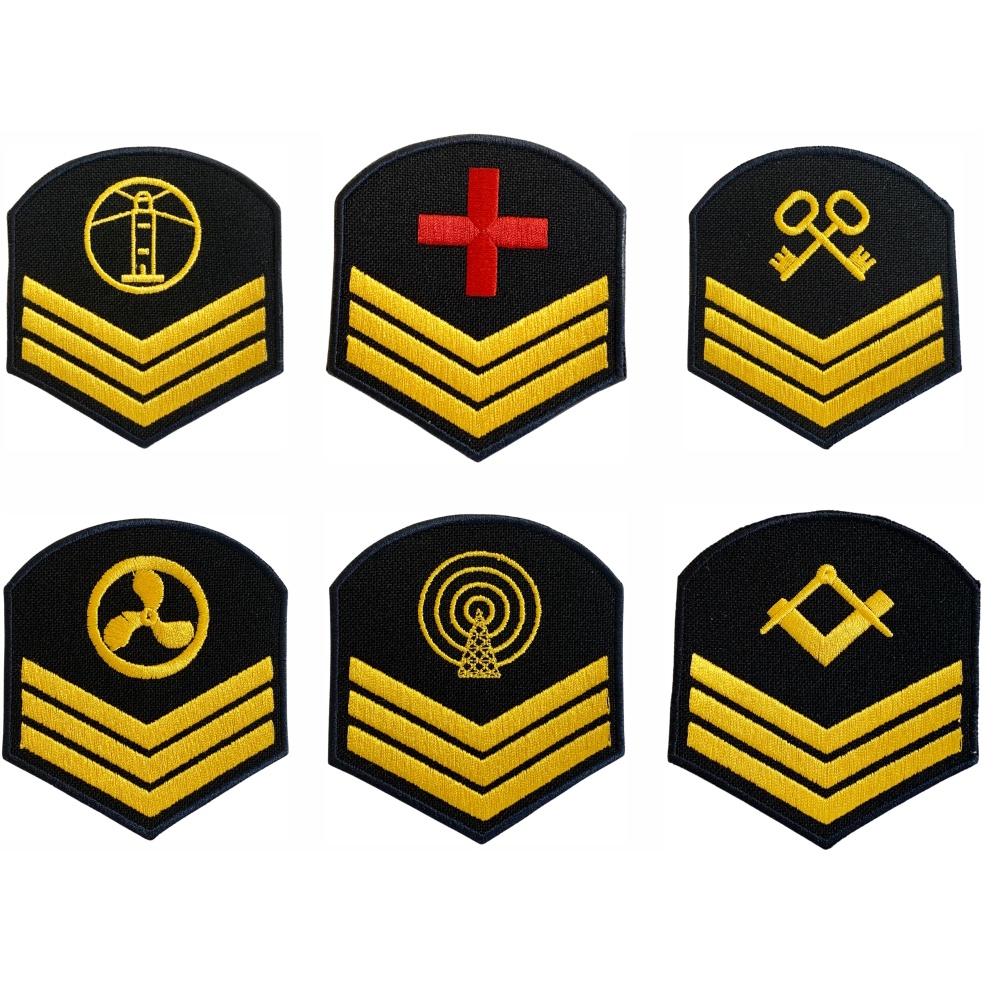 Insígnia de Braço Azul Ferrete 3º SG - Divisa MB - Faz a Boa!