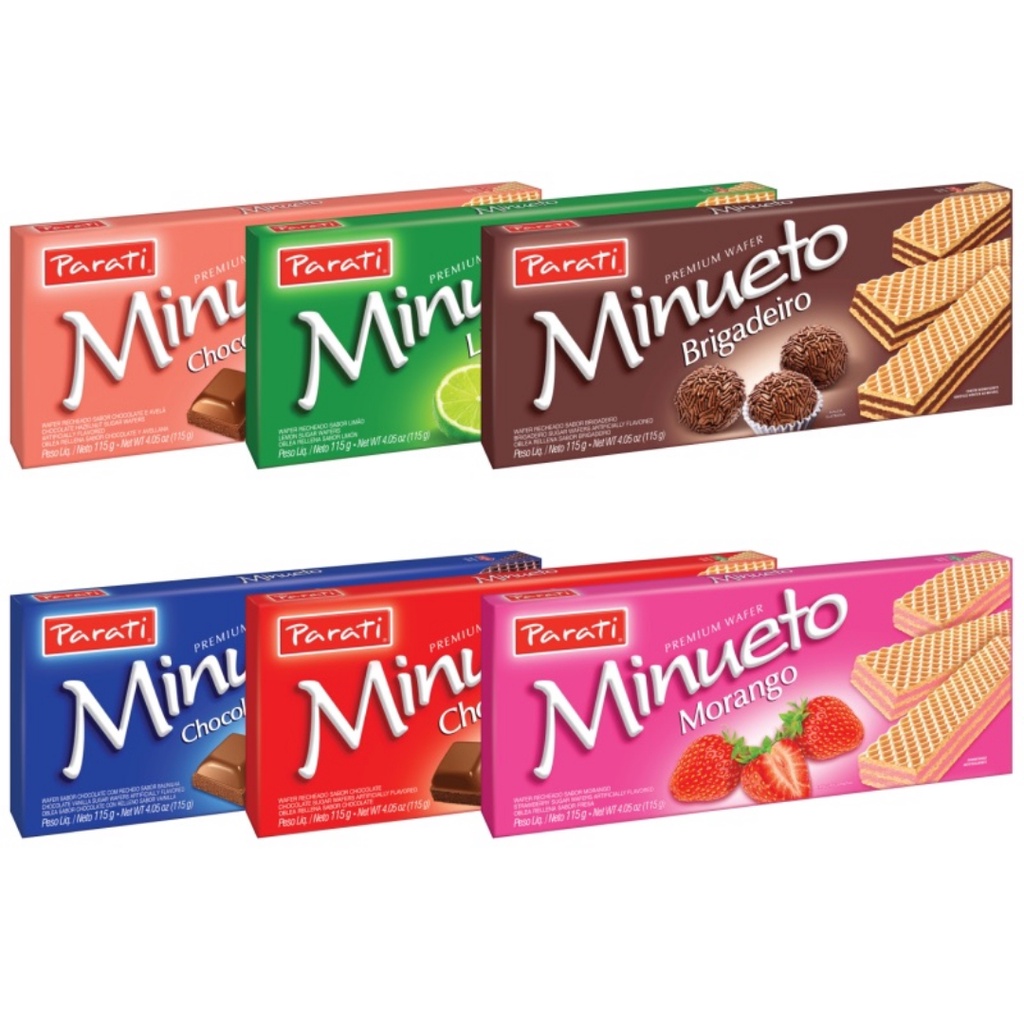 Biscoito Wafer Minueto Recheado Vários Sabores Kit Atacado | Shopee Brasil