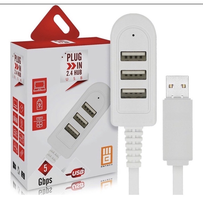 Adaptador com 3 entradas USB | Shopee Brasil