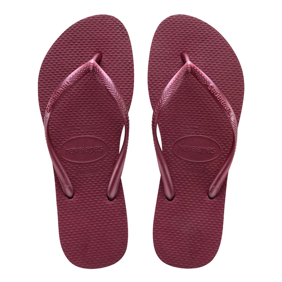 Havaianas Slim Bordô 35/36 Vinho Feminina Chinelo Promoção Original ...