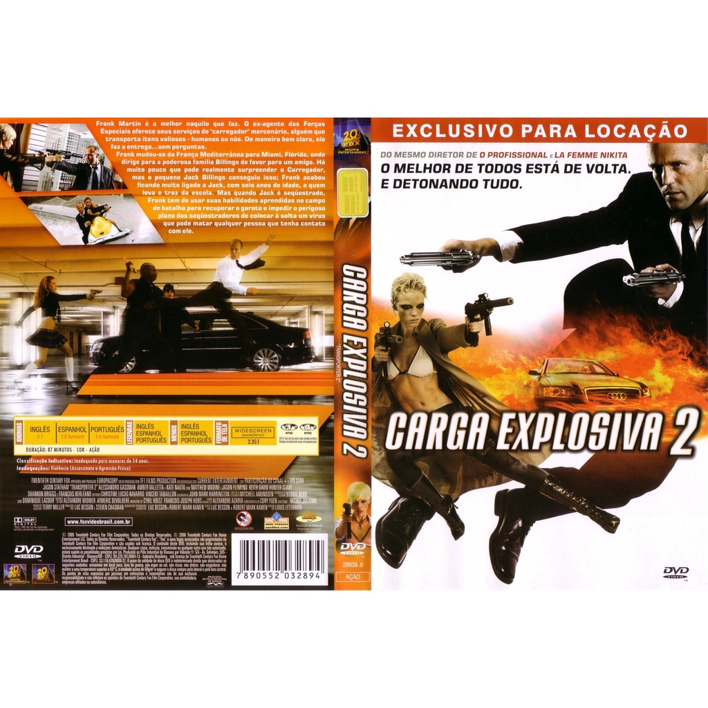 Dvd Carga Explosiva 2 - Jason Statham - Original Usado | Shopee Brasil