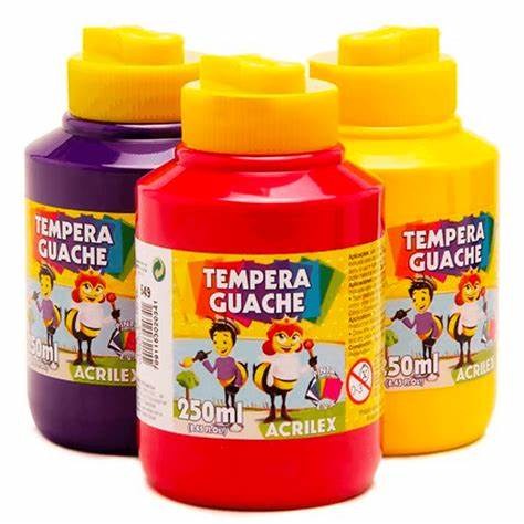 Tinta Guache 250ml - Acrilex (ESCOLHA COR) | Shopee Brasil
