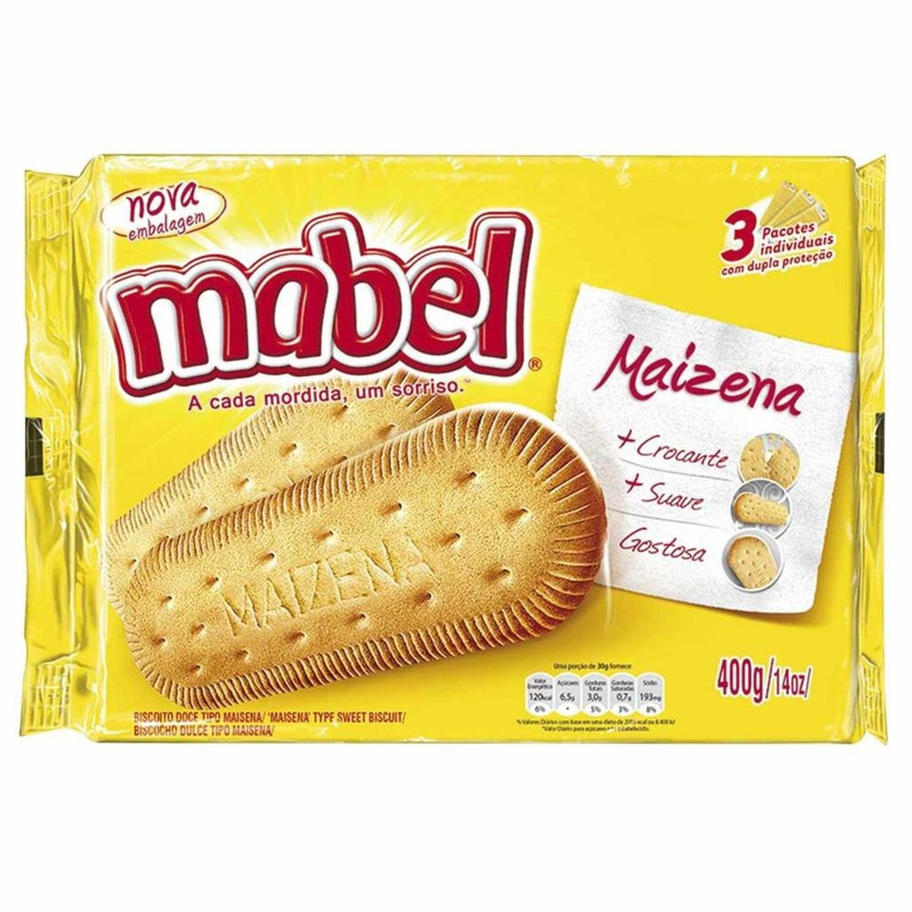 Biscoito Seco Mabel 400g Caixa com 7 Unidades | Shopee Brasil