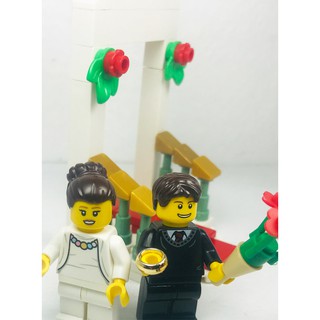 Lego original noivos noiva noivo casamento altar | Shopee Brasil