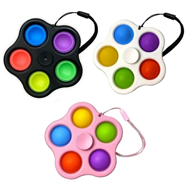 Spinner Simple Dimple Cinco Pontas Chaveiro Pop It Brinquedo Anti ...