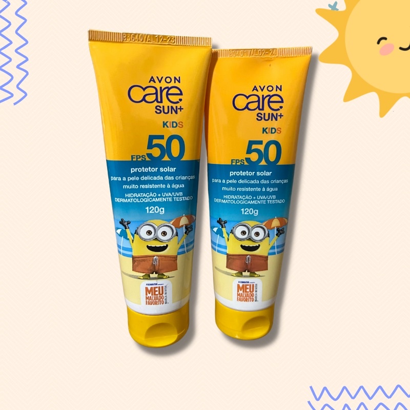 Kit Protetor Solar Infantil Avon Fator 50 Original | Shopee Brasil