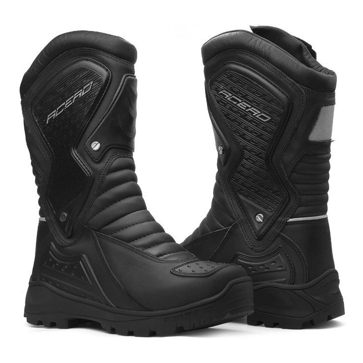 Bota Motociclista Acero Coturno Cano Alto Couro Speed Moto | Shopee Brasil