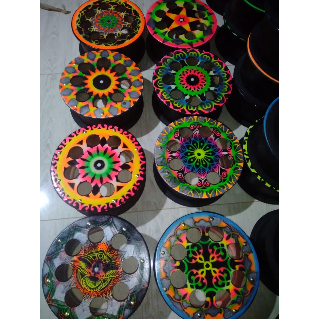 Carretilha De Madeira Para Pipa 30 Cm Diâmetro Pintada | Shopee Brasil