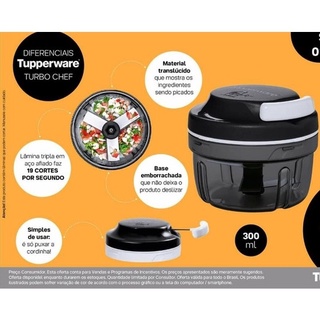 Tupperware Turbo chef preto 300 ml | Shopee Brasil