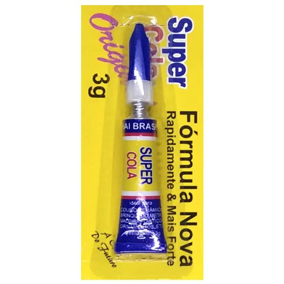 Super Cola Instantânea 3g cola Metal Madeira Plástico couro cerâmica ...