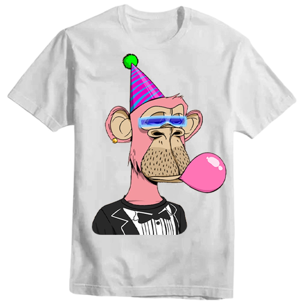 Camiseta Unissex Bored Ape Yacht Club Neymar NFT Macaco Bitcoin ...