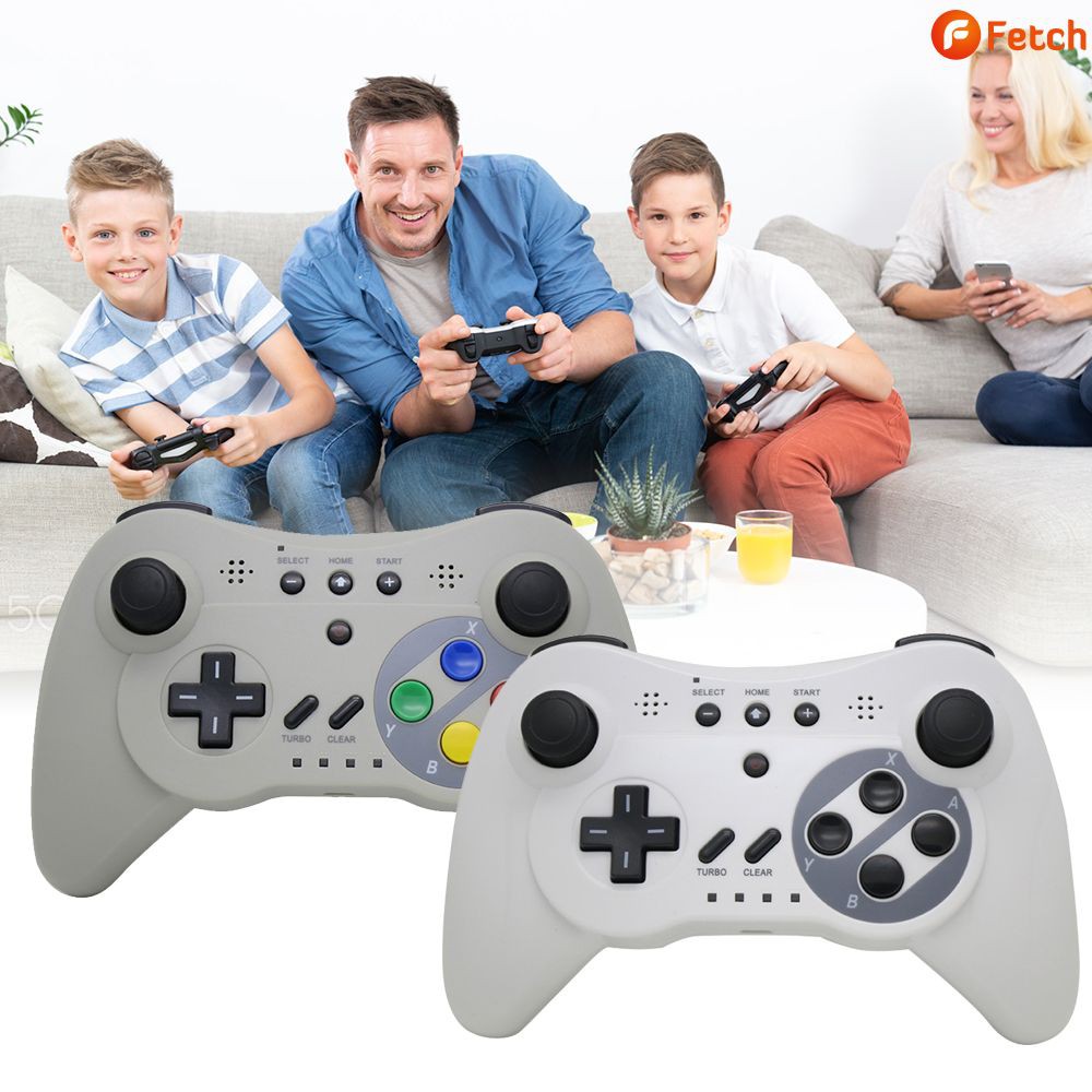Para Nintendo Wii U Pro Controlador USB Clássico Dupla Analógico ...