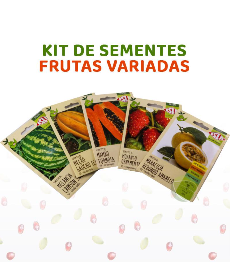 Kit Pomar - Sementes de Frutas Variadas Isla | Shopee Brasil