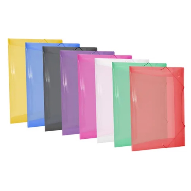 Pasta Com Elástico Ofício Transparente Organizar Documentos | Shopee Brasil