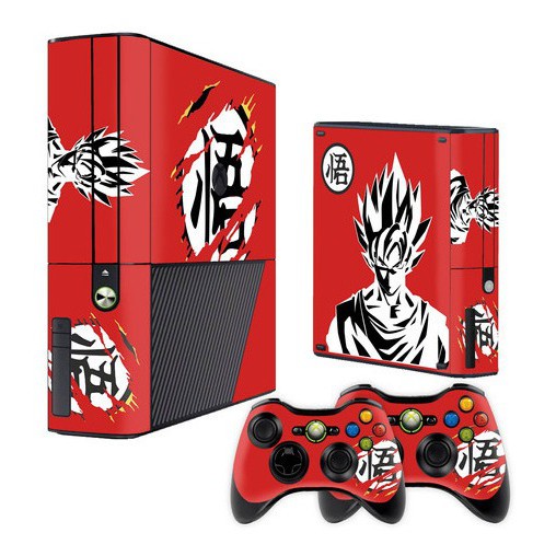 Skin Xbox 360 Super Slim - Goku Red - Dragon Ball Z - 057 | Shopee Brasil