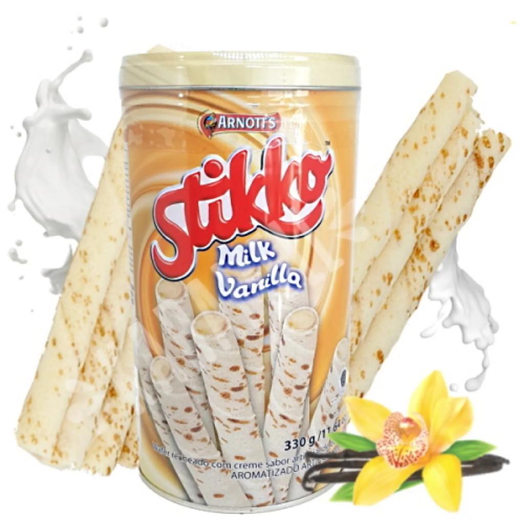 Wafer Recheado Stikko Milk Vanilla Baunilha - Arnott's | Shopee Brasil