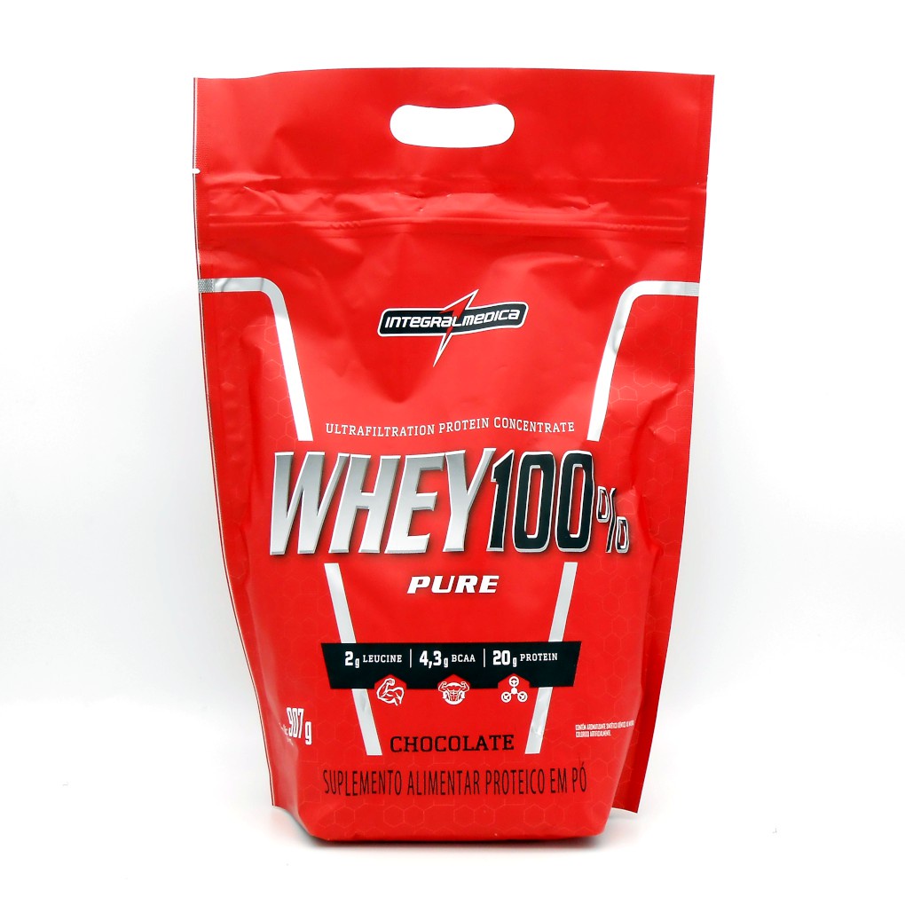 Whey Protein 100% Pure Integral Medica 907g - Refil | Shopee Brasil