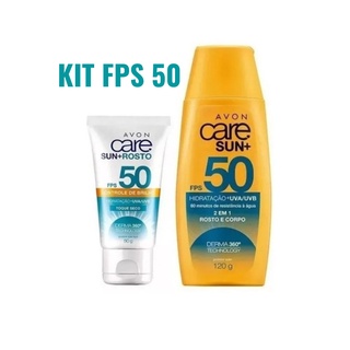 Protetor Solar 2 Em 1 Rosto E Corpo Fps 50 Avon Care Sun+ | Shopee Brasil