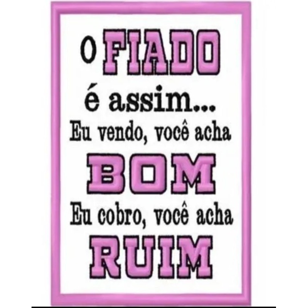 Placa Decorativa Fiado Frase MDF | Shopee Brasil