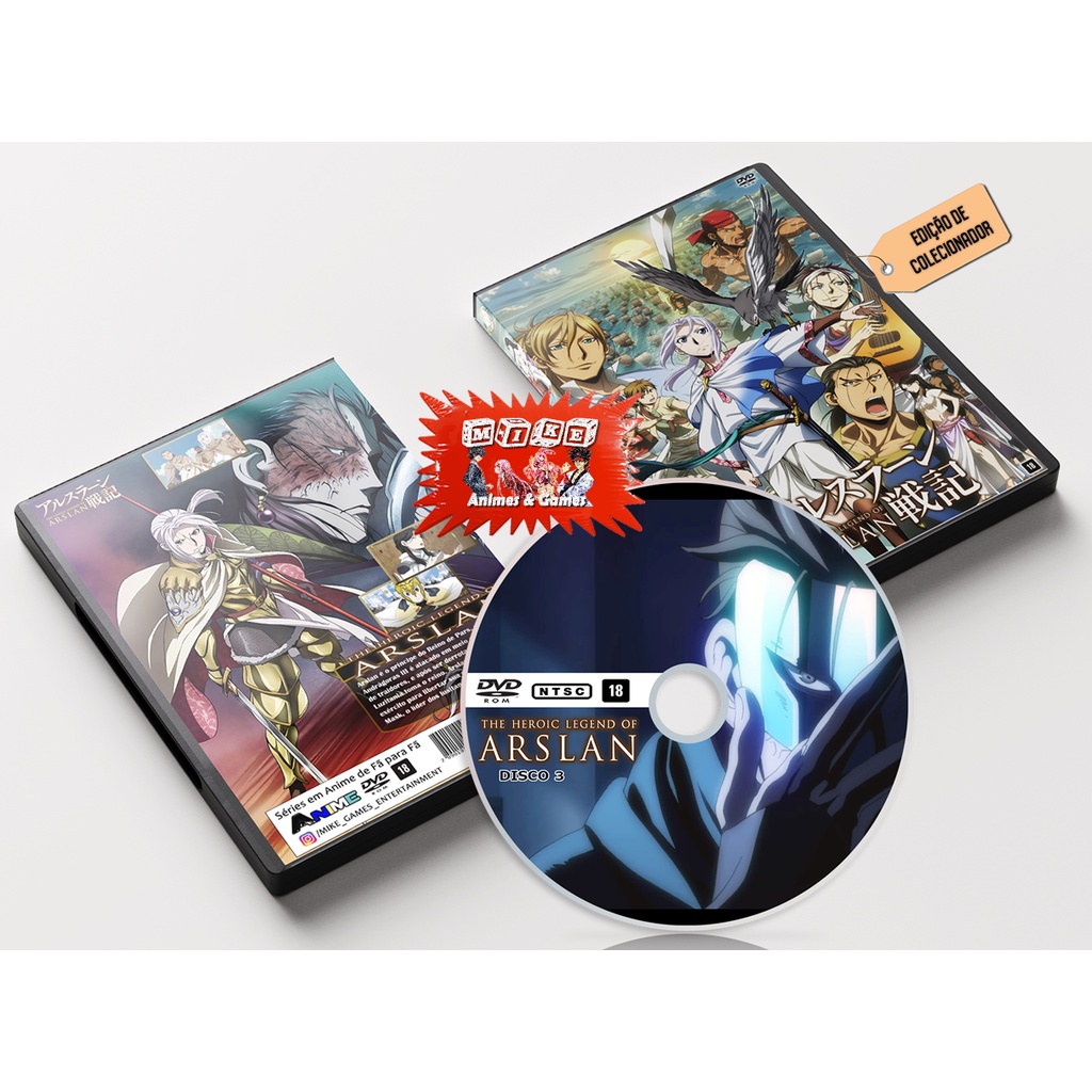 Dvd Arslan Senki Legendado The Heroic Legend of Arslan | Shopee Brasil