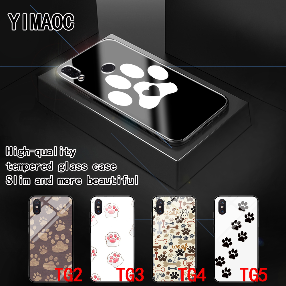 Capa De Vidro Pata De Cachorro 50f Para Xiaomi Redmi Note 5 / 6 / 7 / 8 ...