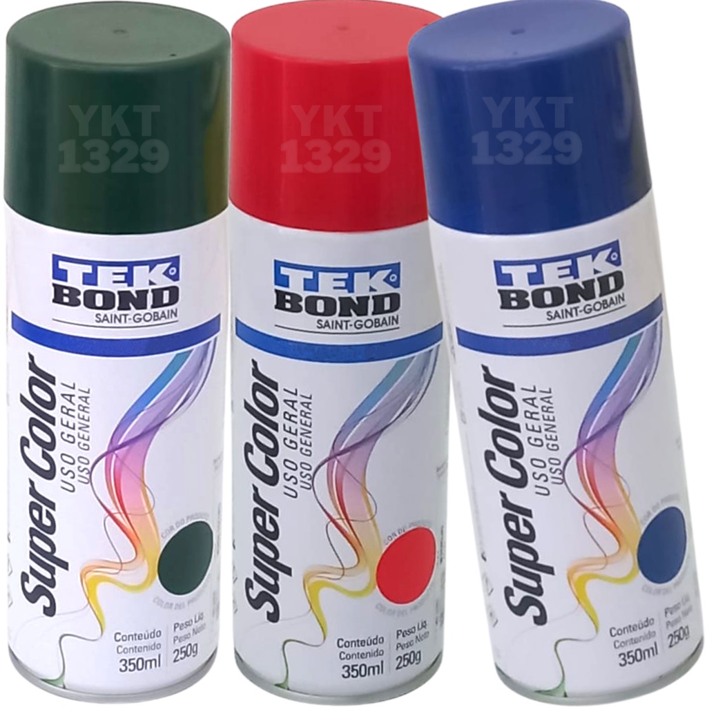 Tinta Spray Super Color Uso Geral Tekbond Várias Cores. - Escorrega o Preço