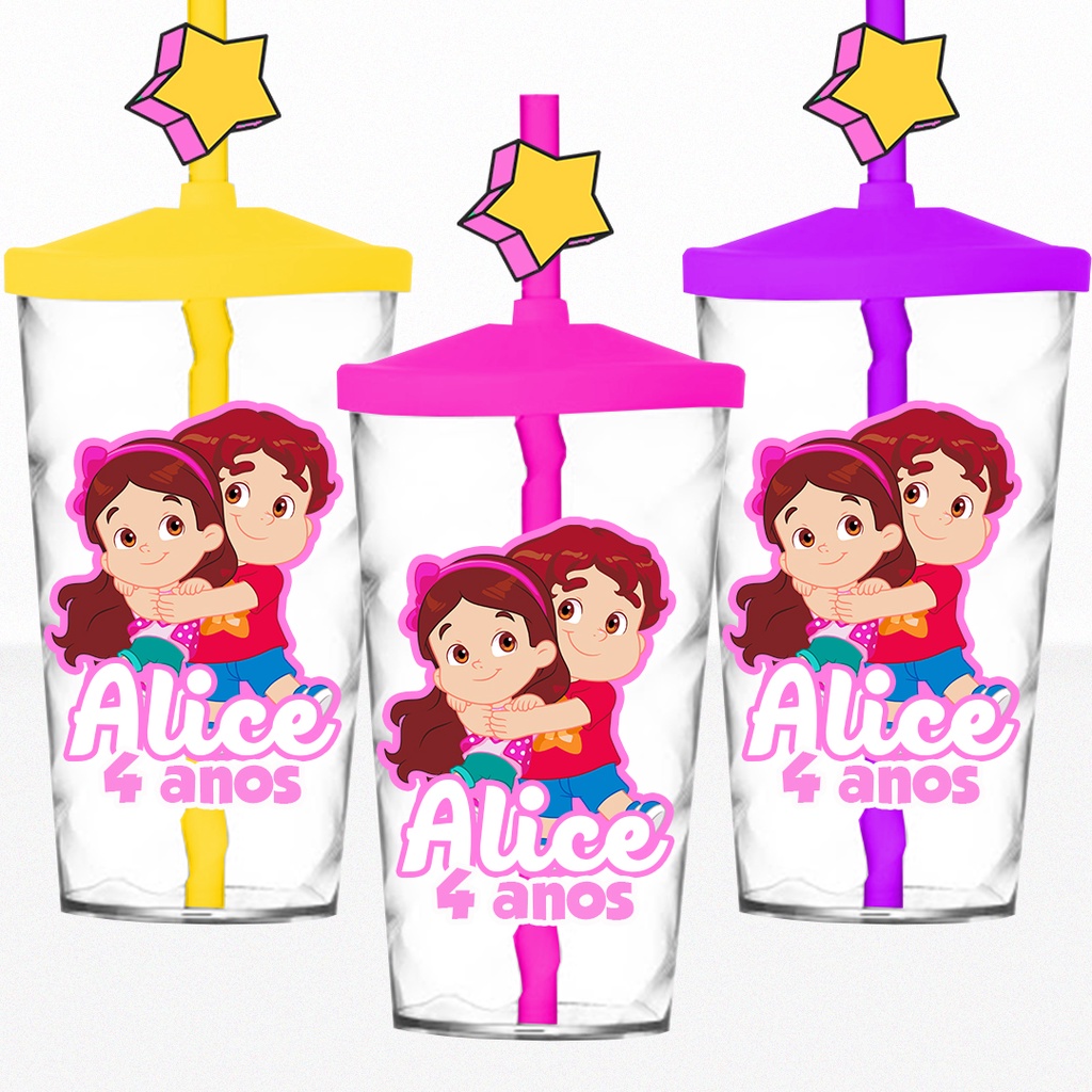 Copos personalizados Maria Clara e JP - 50 copos | Shopee Brasil