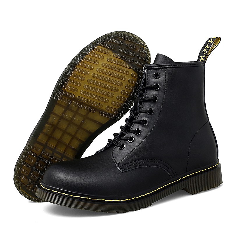 Homens E Mulheres Nova Inglaterra Dr.Martens Martin Botas De Couro ...