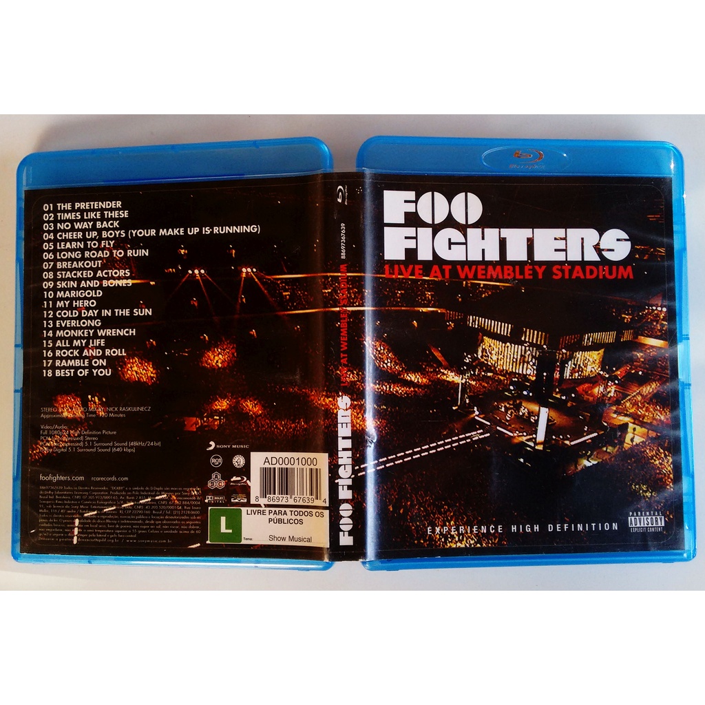 Blu-Ray Foo Fighters Live at Wembley Stadium Rock | Shopee Brasil
