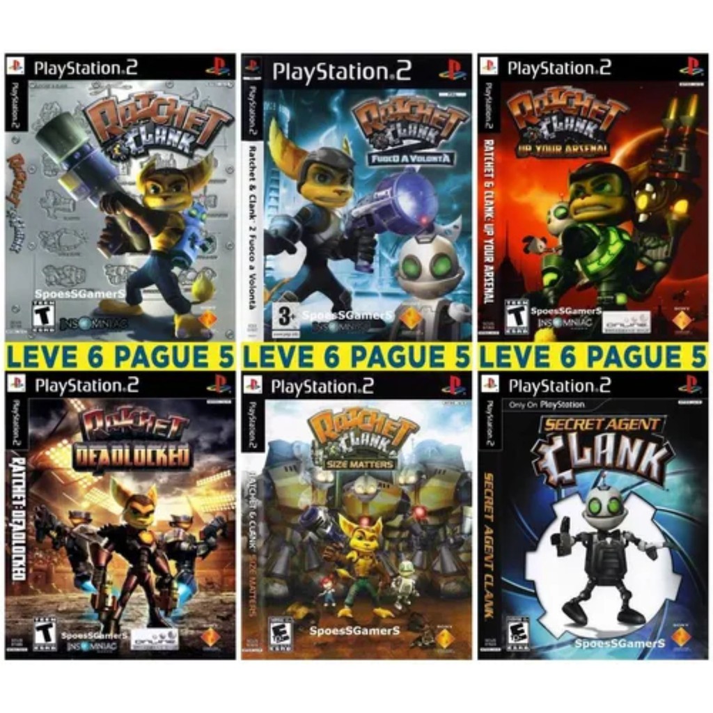 Ratchet & Clank Coleção (6 Jogos) Ps2 Desbloqueado Patch | Shopee Brasil