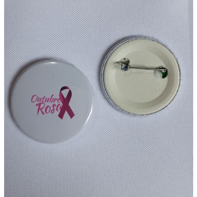 Bottons Personalizados Outubro Rosa 10 Unidades Shopee Brasil