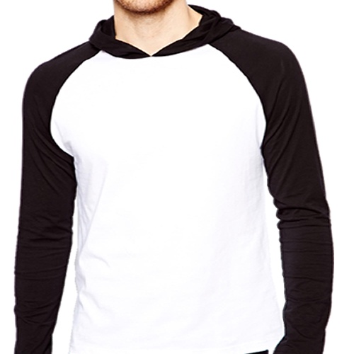 Camiseta Gola Raglan com Capuz Masculina Manga Longa | Shopee Brasil