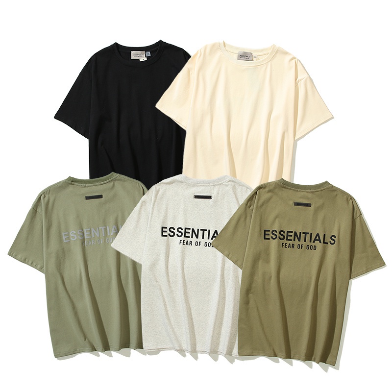 Camiseta De Algodão Masculina Estampada Rua Tendência ESSENTIALS ...