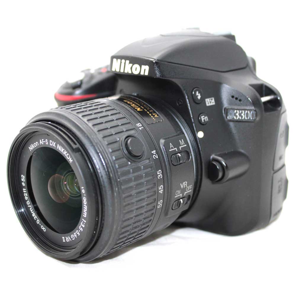 Câmera Nikon D3300 com Lente 18-55mm f/3.5-5.6G VR II Seminova | Shopee ...