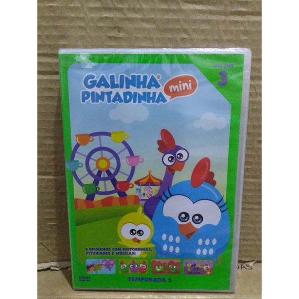 Dvd Galinha Pintadinha- Mini- Vol 3- Temporada 1 (original-lacrado) | Shopee Brasil