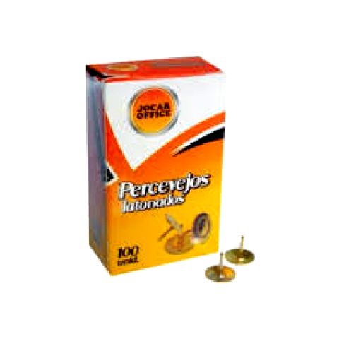 Percevejo Latonado Jocar Office - Cx 100 unidades - pacote com 6 caixas | Shopee Brasil