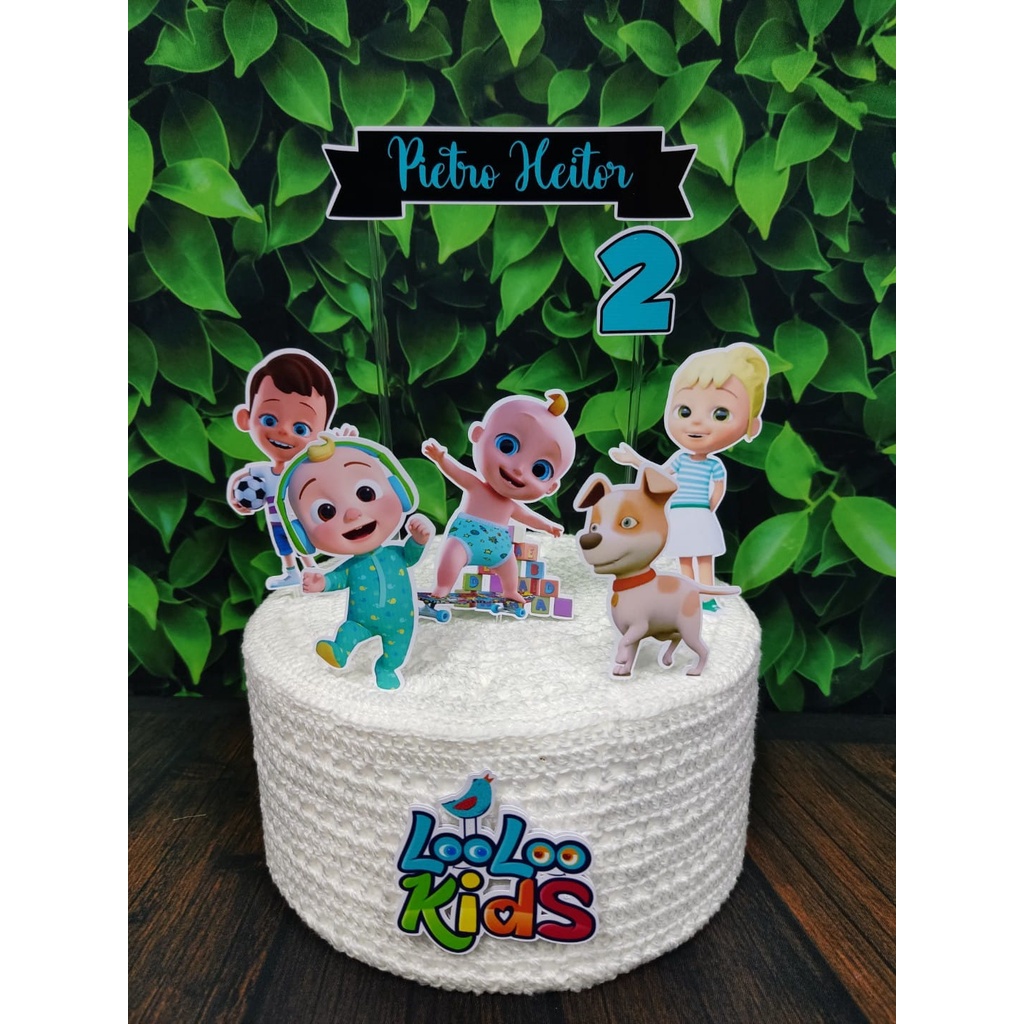 Topper de bolo - Looloo Kids | Shopee Brasil