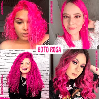 BOTO ROSA (Rosa Neon) Mascara Pigmentante Tonalizante 150ml OU Diluidor ...