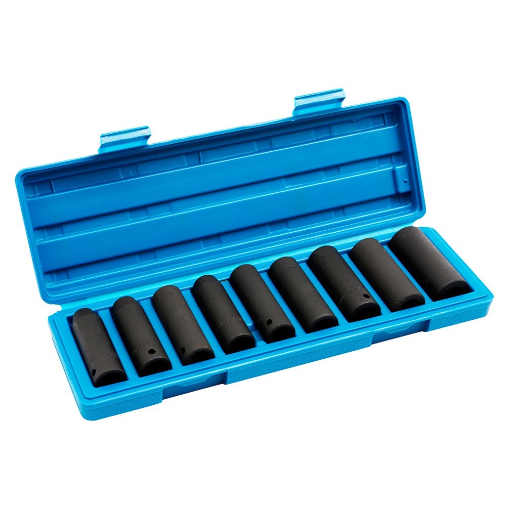 Jogo Soquete Pito Impacto Longo Sextavado 1/2" S/Catraca 09Pcs | Shopee ...