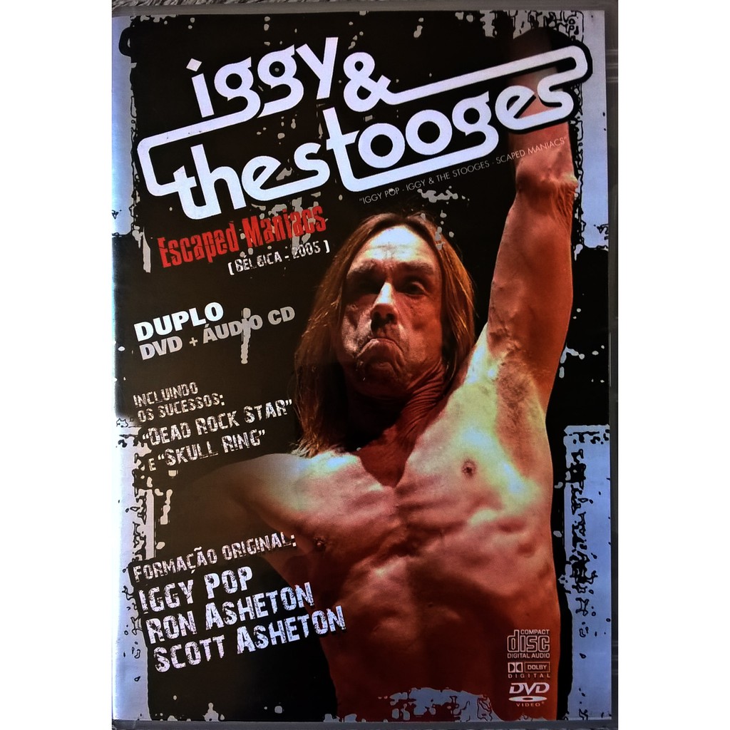 Iggy Pop & The Stooges - Escaped Maniacs (DVD e CD) | Shopee Brasil