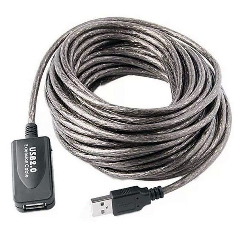 Cabo Extensor Usb 2.0 De 15 Metros Amplificado Repetidor Ativo | Shopee ...