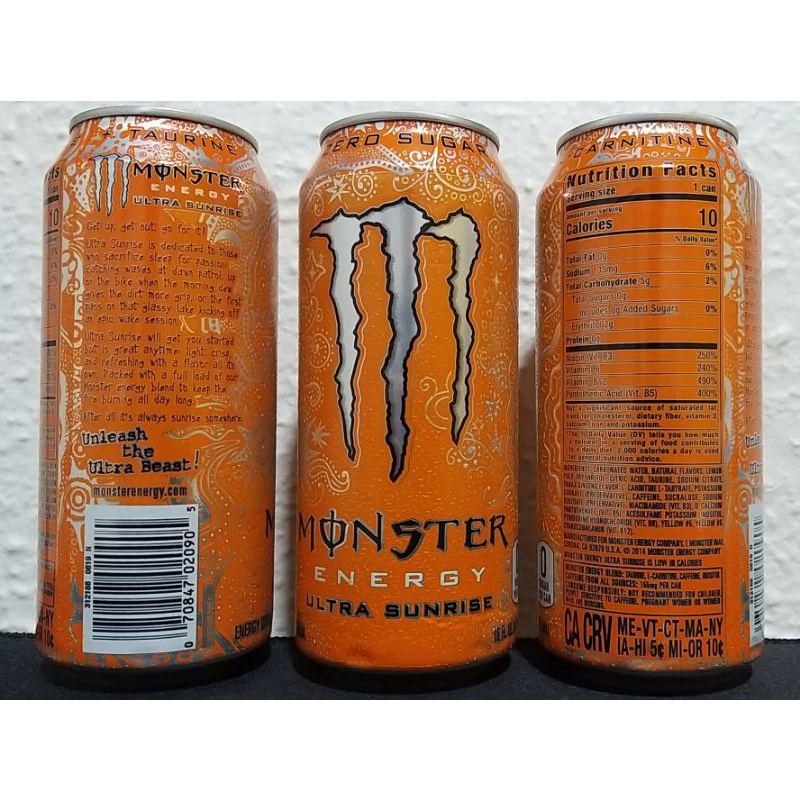 Monster Energy Ultra Sunrise 473ml | Shopee Brasil