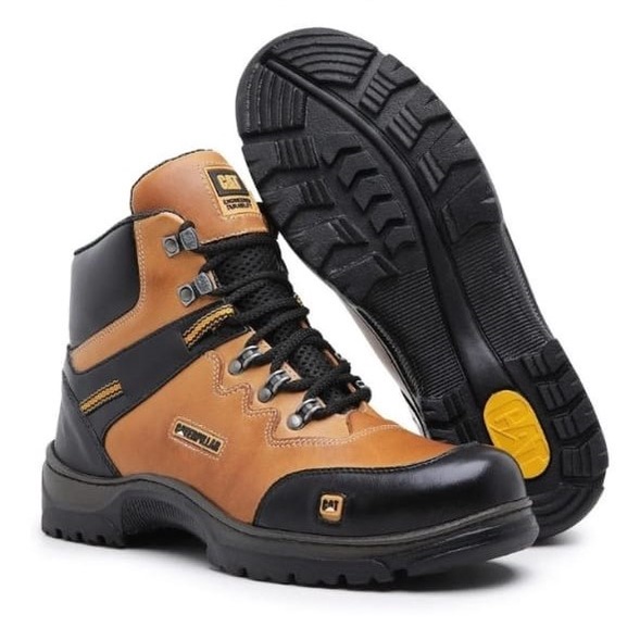 Bota Coturno Cat Botina Caterpillar Masculina Couro Legítimo | Shopee ...