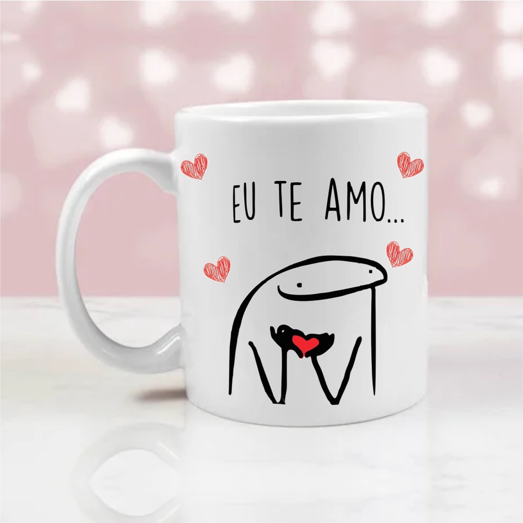 Caneca de Porcelana Personalizada Flork - Eu Te amo mas as Vezes da ...
