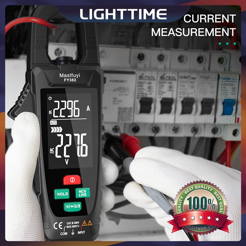 LIGHTTIME Novo 9999 Contagens Alicate Amperímetro Digital Tela Grande ...