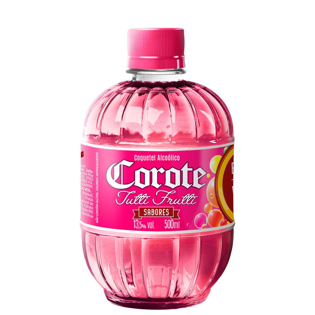 Kit 12 Coquetel Corote Tutti Frutti 500ml | Shopee Brasil